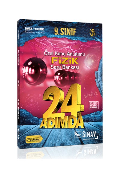 Sınav Yayınları 9. Sınıf Fizik 24 Adımda Özel Konu Anlatımlı Soru Bankası Sınav Yayınları 9. Sınıf Fizik 24 Adımda Özel Konu Anlatımlı Soru Bankası