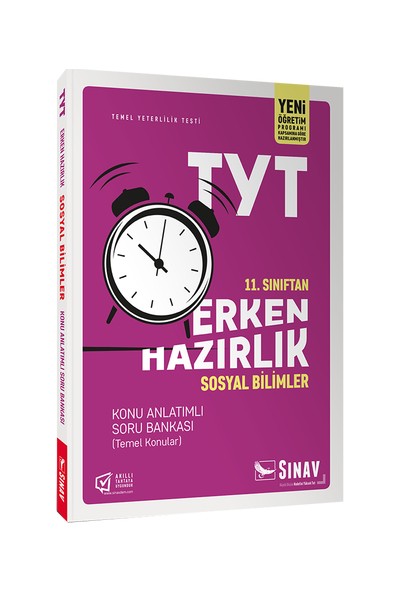 Sınav Yayınları 11. Sınıf TYT Erken Hazırlık Sosyal Bilimler Konu Anlatımlı Soru Bankası Sınav Yayınları 11. Sınıf TYT Erken Hazırlık Sosyal Bilimler Konu Anlatımlı Soru Bankası