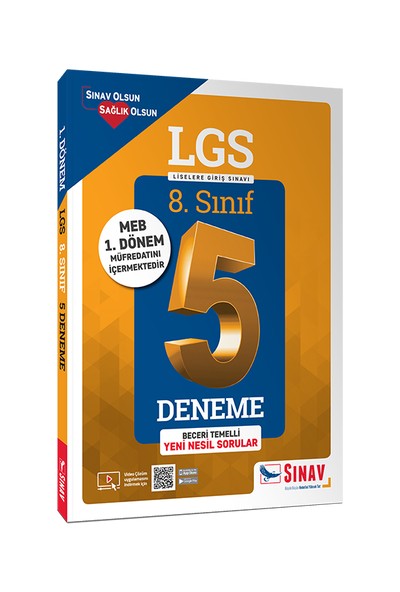 Sınav Yayınları 8. Sınıf 1. Dönem Lgs Çözümlü 5 Deneme
