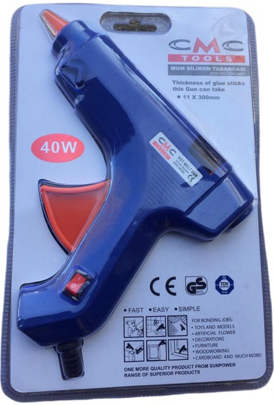 Cmc Cmctools Mum Silikon Tabancası 40W Anahtarlı+ 5 Uzun Mum Silikon