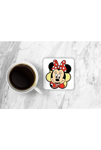 Horizon Baskı Minnie Mouse 4'lü Adf Bardak Altlığı