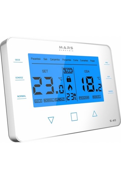 Mars S40 Kablosuz Programlanabilir Oda Termostatı Mars S40 Kablosuz Programlanabilir Oda Termostatı
