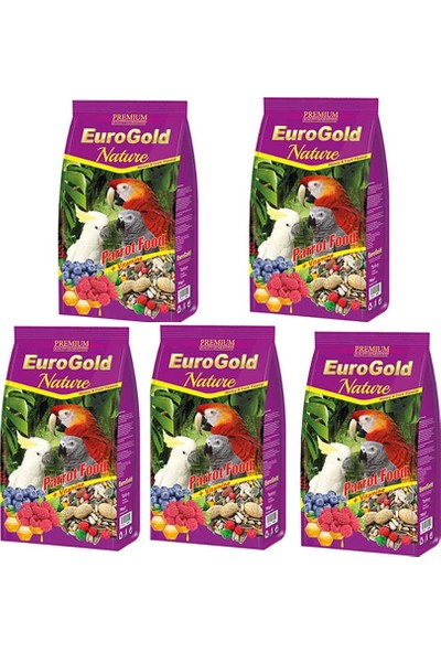 Eurogold Papağan Yemi 750GR-5LI Paket Eurogold Papağan Yemi 750GR-5LI Paket