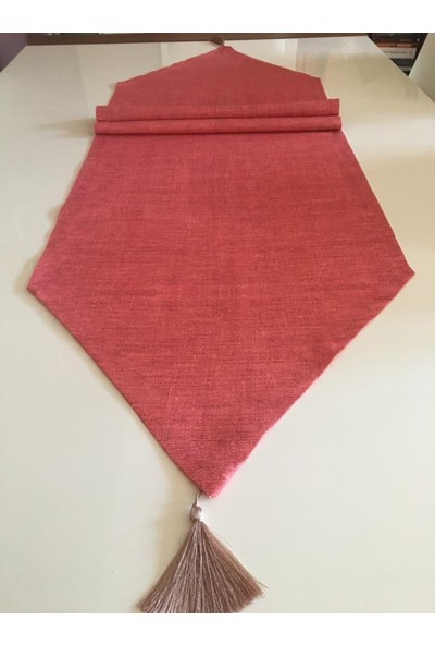 MER HOME Keten Görünümlü Masa Runner 43 x 150 cm