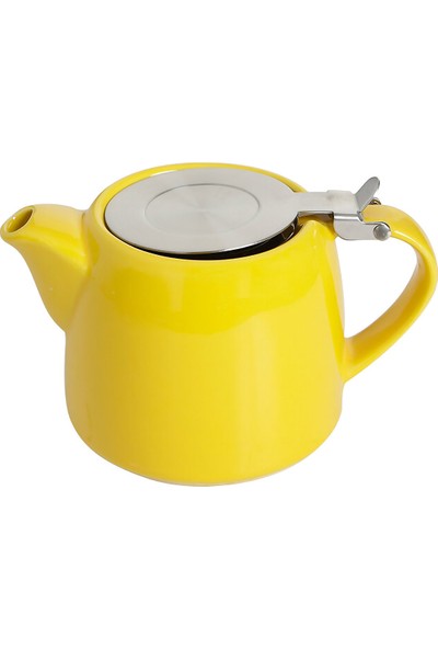 Porland Chai Süzgeçli Stoneware Demlik 600 Cc. - Sarı