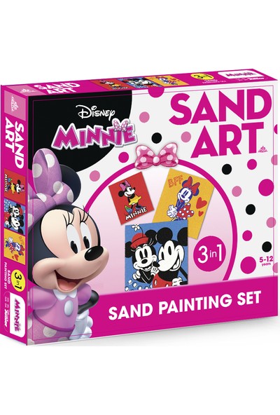 Red Castle Kum Boyama Aktivite Seti Minnie (3'ü 1 Arada_disney YKL-102)