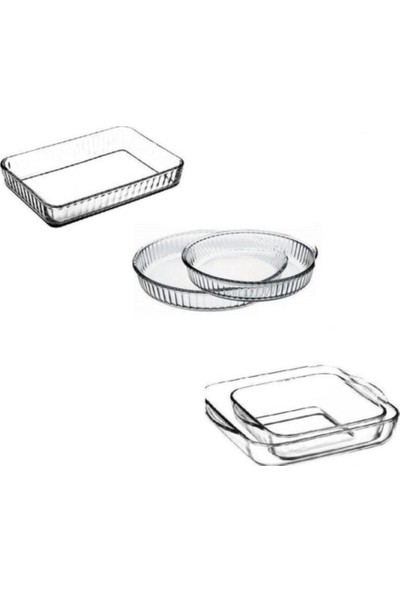 Paşabahçe Borcam Fırın Tepsisi 5'li Borcam Set