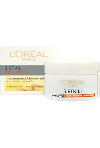Loreal Paris 3 Etkili Besleyici Bakım Kremi