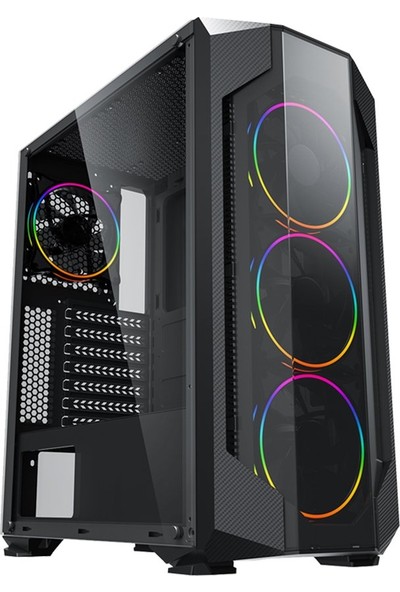 Turbox Ahri Rainbow LED Fan USB 3.0 Gaming Oyuncu Bilgisayar Kasası Turbox Ahri Rainbow LED Fan USB 3.0 Gaming Oyuncu Bilgisayar Kasası