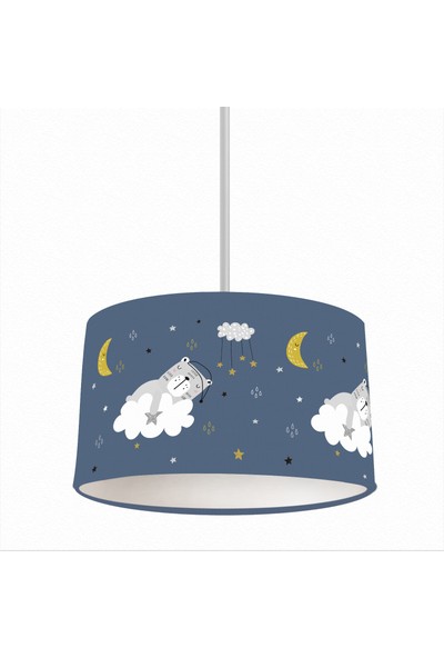 JUNİOR Uyuyan Ayıcık Temalı Cocuk Odası Sarkıt Avize JUNİOR Uyuyan Ayıcık Temalı Cocuk Odası Sarkıt Avize