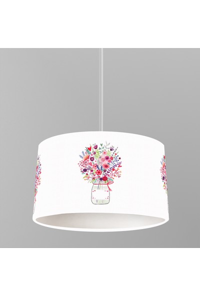 JUNİOR Renkli Çiçek Figürlü Cocuk Odası Sarkıt Avize