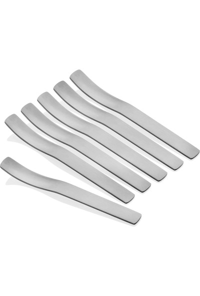 The Mia Çay Kaşığı 6 Parça - 11 cm Mat Gümüş