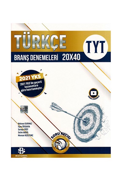 Bilgi Sarmal Yayınları TYT Türkçe 20 x 40 Branş Denemeleri Bilgi Sarmal Yayınları TYT Türkçe 20 x 40 Branş Denemeleri