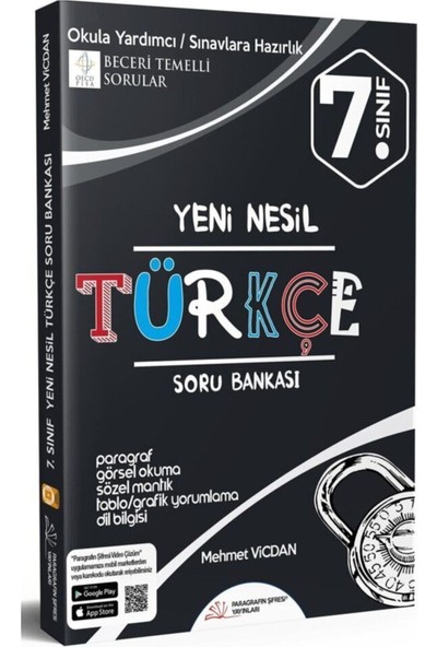 Paragrafın Şifresi Yayınları 7. Sınıf Türkçe Soru Bankası