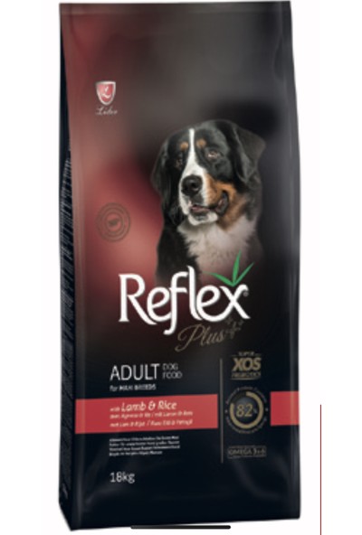 Reflex Plus Maxi Breeds Kuzu Etli ve Pirinçli Köpek Masması 18 kg Reflex Plus Maxi Breeds Kuzu Etli ve Pirinçli Köpek Masması 18 kg