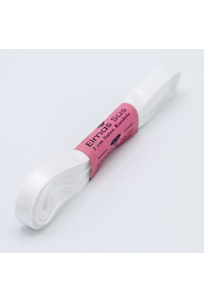 Beyaz Saten Kurdele (1 cm 10 M) Beyaz Saten Kurdele (1 cm 10 M)