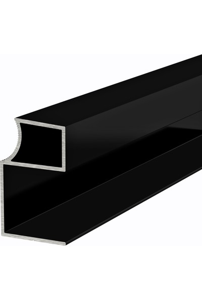 Ersaş Boy Kulp Profili ER 7017 Siyah Mat Boyalı 3 METRE