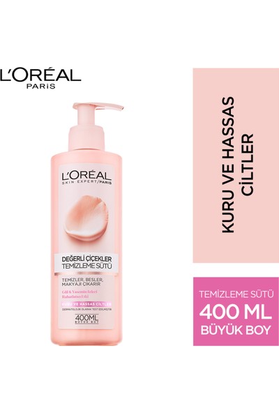 L'Oréal Paris Değerli Çiçekler Temizleme Sütü Kuru ve Hassas Ciltler