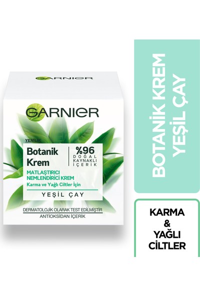 Garnier Botanik Matlastırıcı Antioksidan Nemlendirici Krem