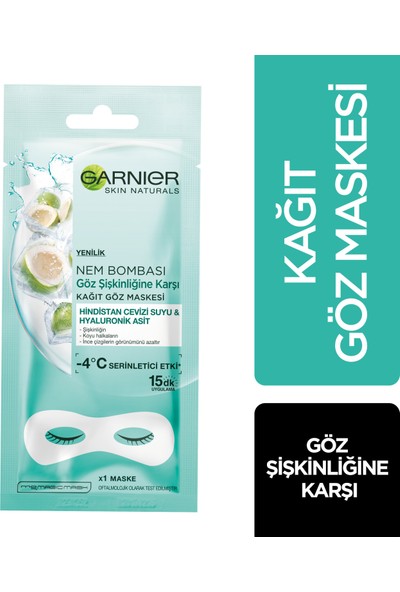 Nem Bombası Göz Şişkinliğine Karşı Kağıt Göz Maskesi