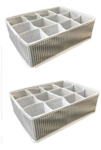 Alas 2 Adet - 12 Bölmeli Çok Amaçlı Organizer - Çekmece Organize Alas 2 Adet - 12 Bölmeli Çok Amaçlı Organizer - Çekmece Organize