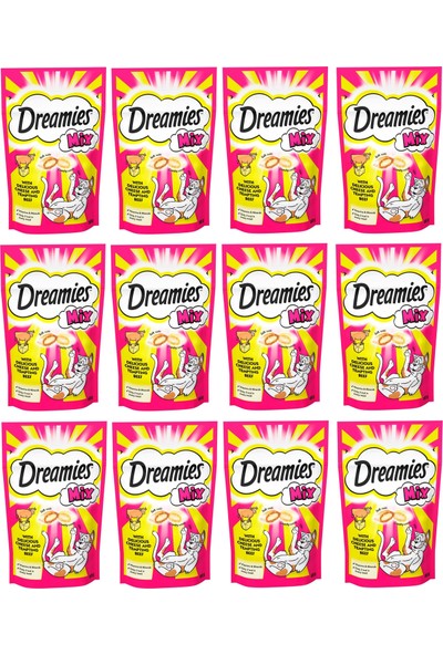 Dreamies Mix Sığır Etli ve Peynirli Kedi Ödülü 60 gr (12 Adet)