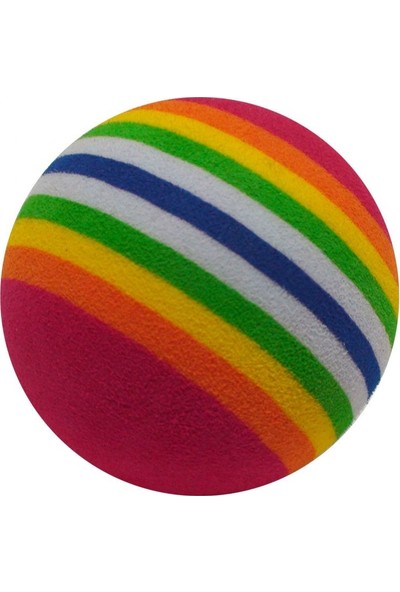 Mixpet Gökkuşağı Renkli Kedi Oyun Topu Large 6.3 cm
