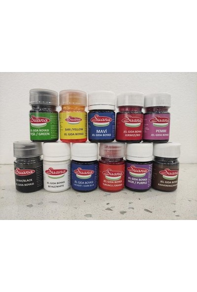 Suana Jel Gıda Boyası Seti