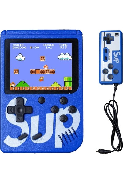 Sup Mini Psp 400 Oyunlu Oyun Konsolu Mavi