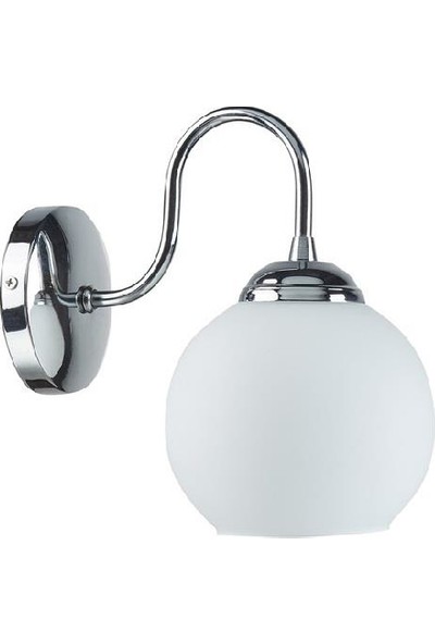 Sinem Aviz Dicle Krom Lüks Tekli Duvar Lambası Aplik Sinem Aviz Dicle Krom Lüks Tekli Duvar Lambası Aplik