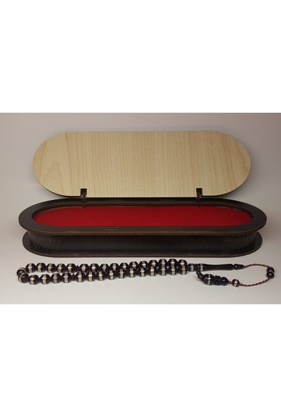 Ahşap Kutulu Işlemeli Kuka Tesbih Ahşap Kutulu Işlemeli Kuka Tesbih