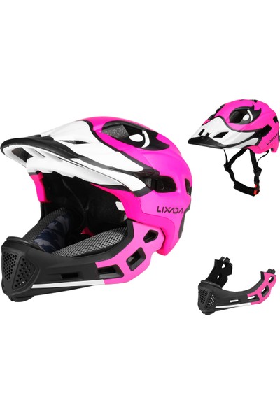Lixada Çocuklar Ayrılabilir Tam Yüz Kask Çocuk Spor