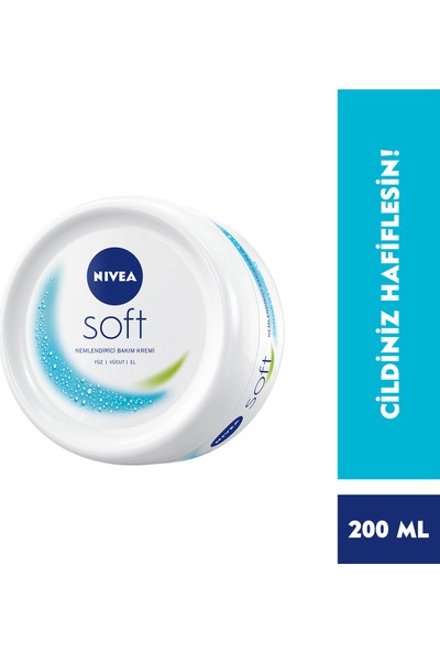 Nivea Soft Nemlendirici Bakım Kremi 200Ml Nivea Soft Nemlendirici Bakım Kremi 200Ml