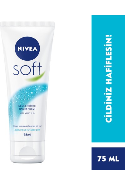 Nivea Soft Nemlendirici Bakım Kremi 75Ml