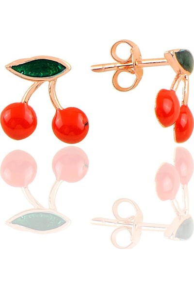 Söğütlü Silver Gümüş Kiraz Küpe