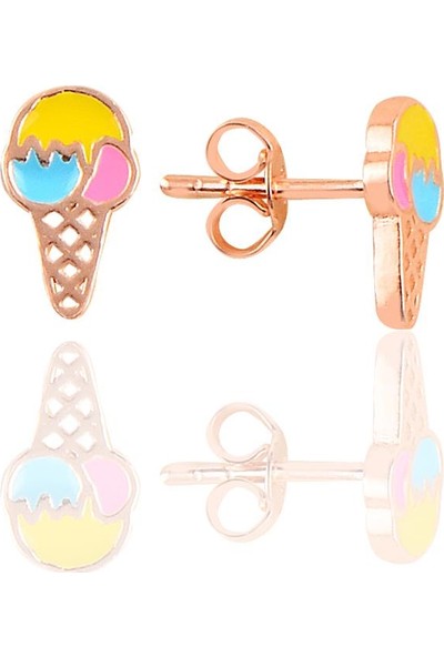 Söğütlü Silver Gümüş Dondurma Küpe