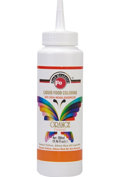 Fo Turuncu Sıvı Gıda Boyası 280 ml