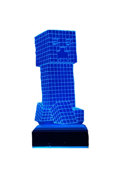 Modiwa Design 3D Minecraft 16 Renk Gece Lambası Modiwa Design 3D Minecraft 16 Renk Gece Lambası