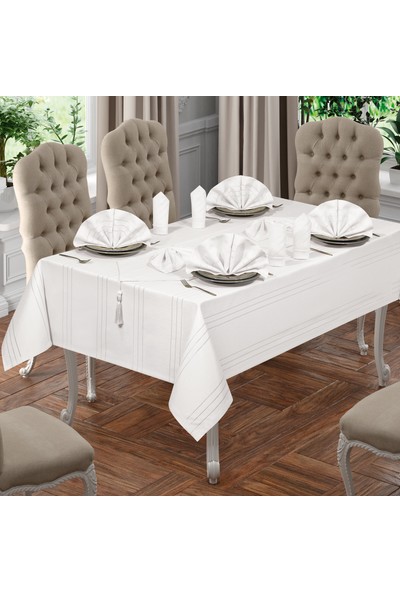 Bir Home Birhome Lüx Colber Masa Örtüsü Seti 12 Kişilik Colber