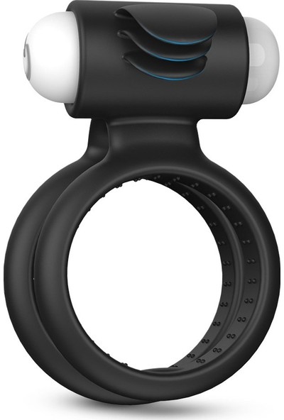 S-Hande Night-Crawler Güçlü Titreşimli Çiftli Su Geçirmez Penis Halkası