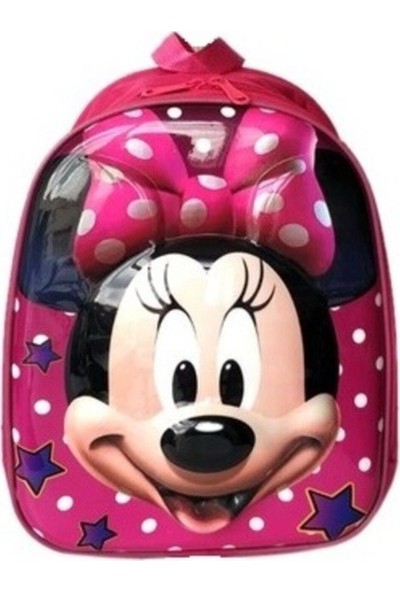Las Vegas Polo Club Mınnıe Mouse 5d Kabartmalı Anaokulu Kreş ve Günlük Kullanım Çantası