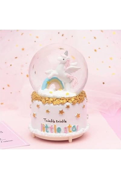 Hediye Dünyası Dijital Pazarlama Unicorn Kar Küresi B Tam Otomatik Büyük Boy Hediye Dünyası Dijital Pazarlama Unicorn Kar Küresi B Tam Otomatik Büyük Boy