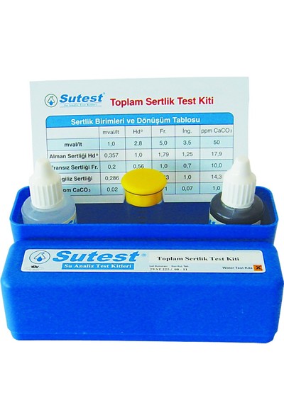 Sutest Toplam Sertlik Test Kiti Sutest Toplam Sertlik Test Kiti