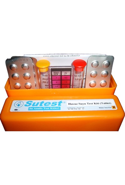 Sutest Havuz Suyu Test Kiti (Tablet) Sutest Havuz Suyu Test Kiti (Tablet)