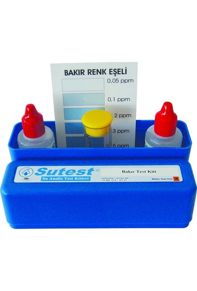 Sutest Bakır Test Kiti Sutest Bakır Test Kiti