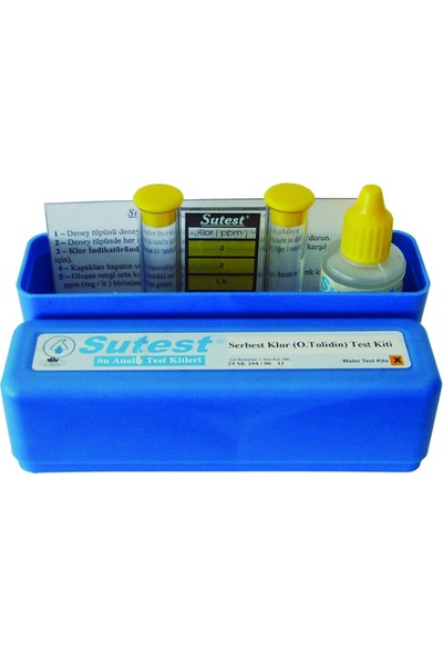 Sutest Serbest Klor Test Kiti (Sıvı) Sutest Serbest Klor Test Kiti (Sıvı)