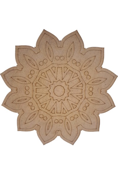 Livart 3801 Hobi Dekoratif Ahşap Mandala Boyama