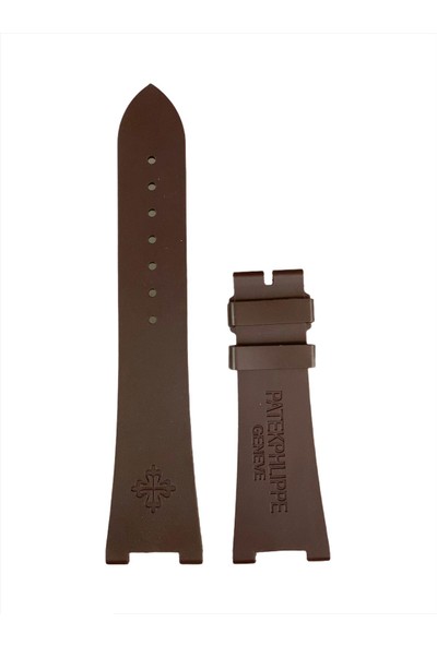 Patek Philippe Nautilus 26MM Kahverengi Silikon Saat Kordonu Patek Philippe Nautilus 26MM Kahverengi Silikon Saat Kordonu