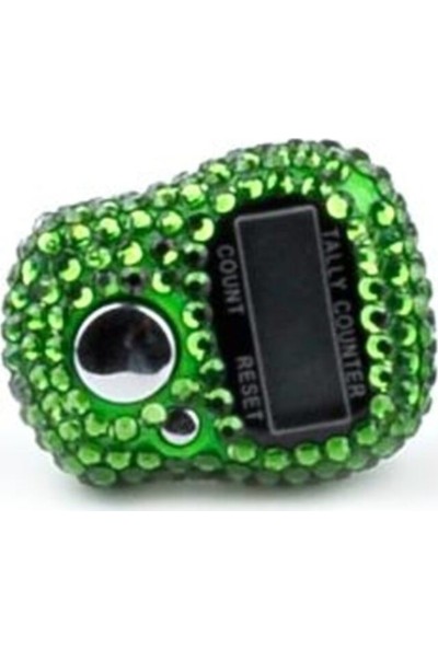 Sin@rasta Taşlı Zikirmatik Dijital Yüzük-Yeşil