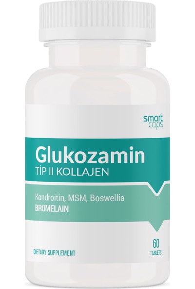 Smartcaps Glukozamin Tip II Kolajen 60 Tablet Smartcaps Glukozamin Tip II Kolajen 60 Tablet